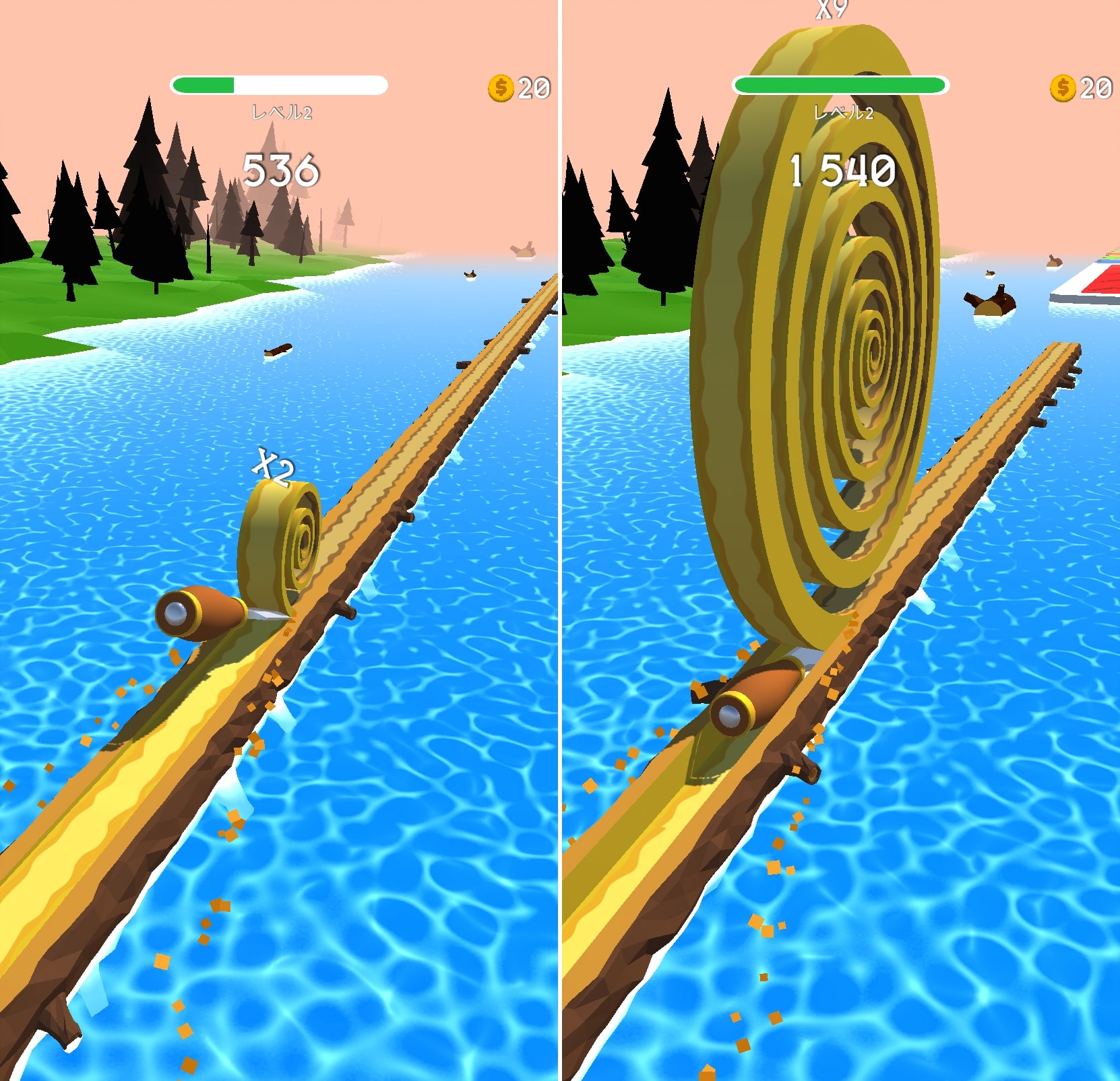 『Spiral Roll』レビュー 全てを巻き取って放り投げるミニゲーム - GameFoliage