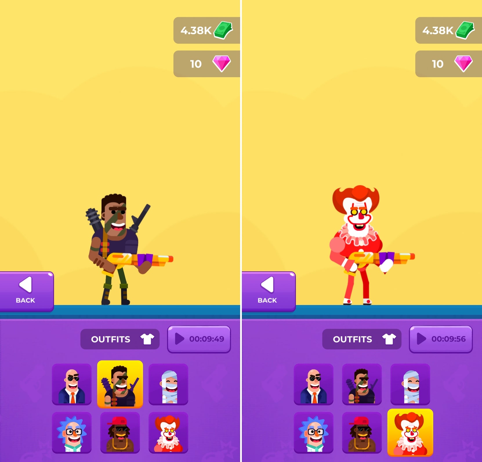 『ヒットマスターズ（HitMasters）』レビュー 超有名キャラが登場？ ワンタップシューティング - GameFoliage