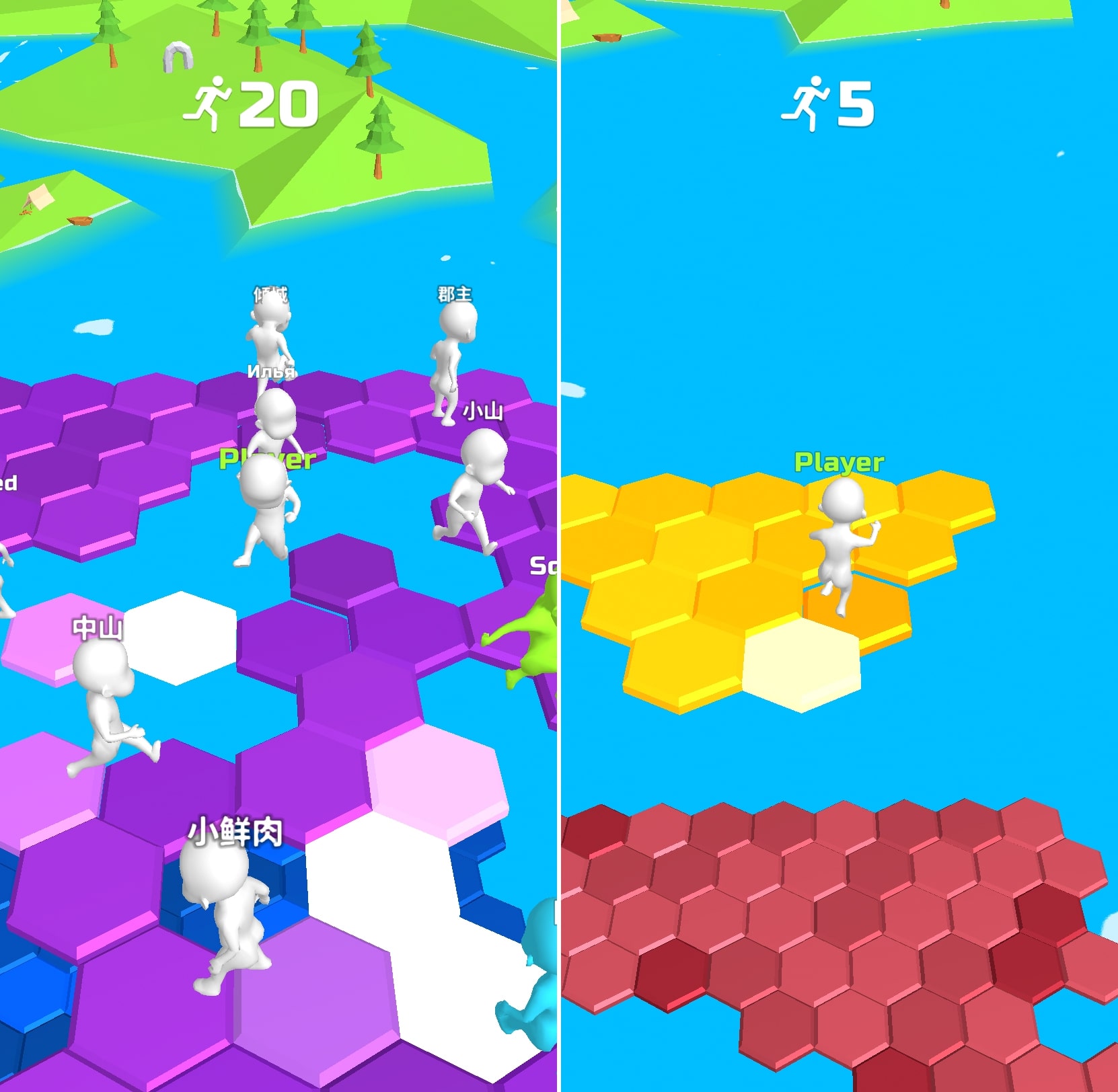 『Do Not Fall .io』レビュー 崩れるタイルを飛び移り生き残るサバイバル - GameFoliage