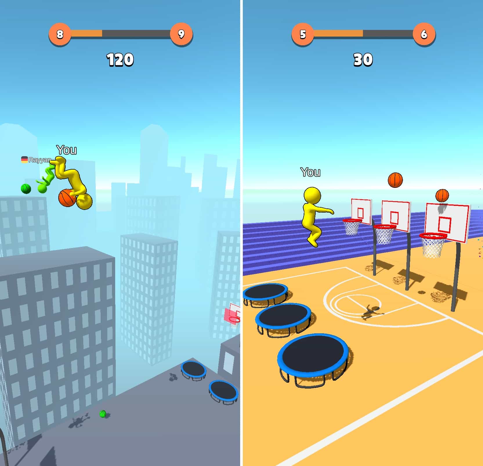 『Jump Dunk 3D』レビュー 跳ねながらシュートでゴールを目指せ - GameFoliage