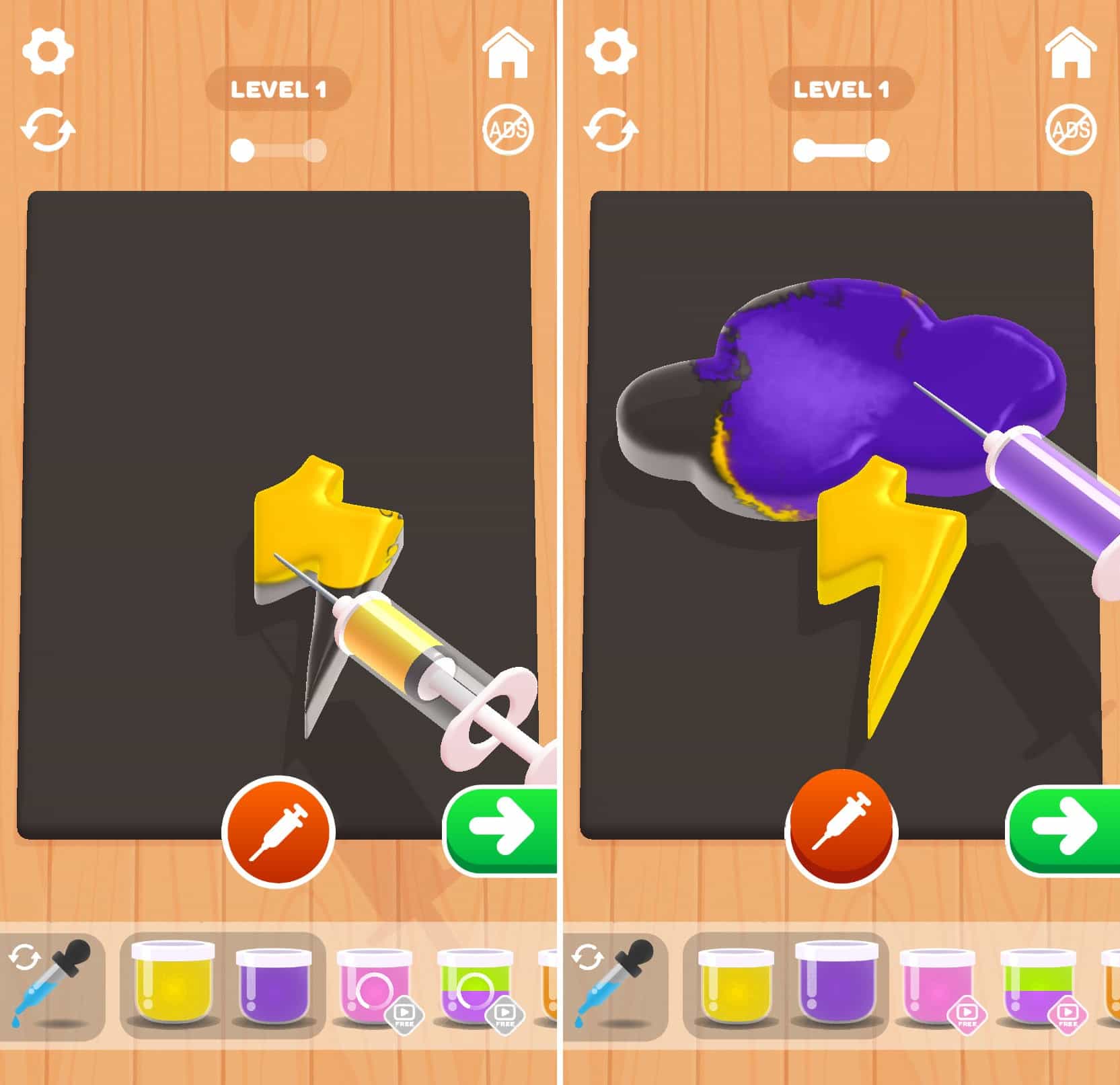 『Jelly Dye』レビュー ゼリーを染料で色付けするアートゲーム - GameFoliage