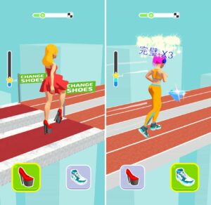 『Shoe Race』レビュー 靴を履き替えてゴールを目指す簡単レース - GameFoliage