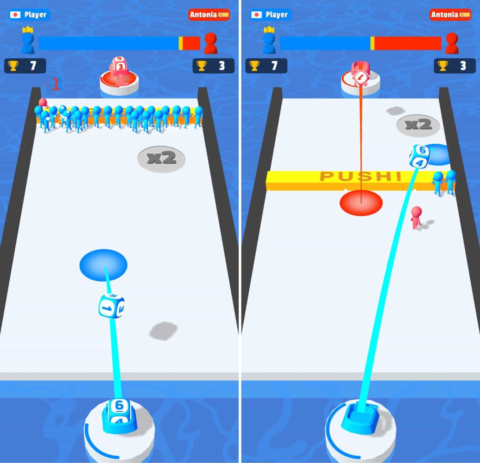 『Dice Push』レビュー 戦略的にダイスを振って勝利を目指す押し合いゲーム - GameFoliage