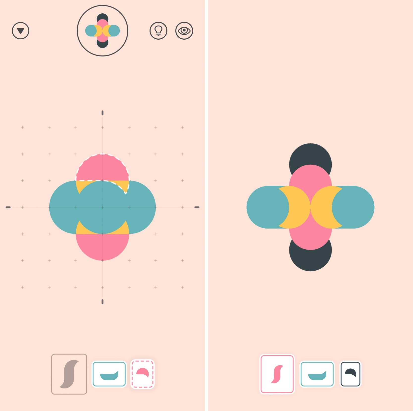 Colorscope ++』レビュー 図形を合わせて万華鏡を作るパズル - GameFoliage