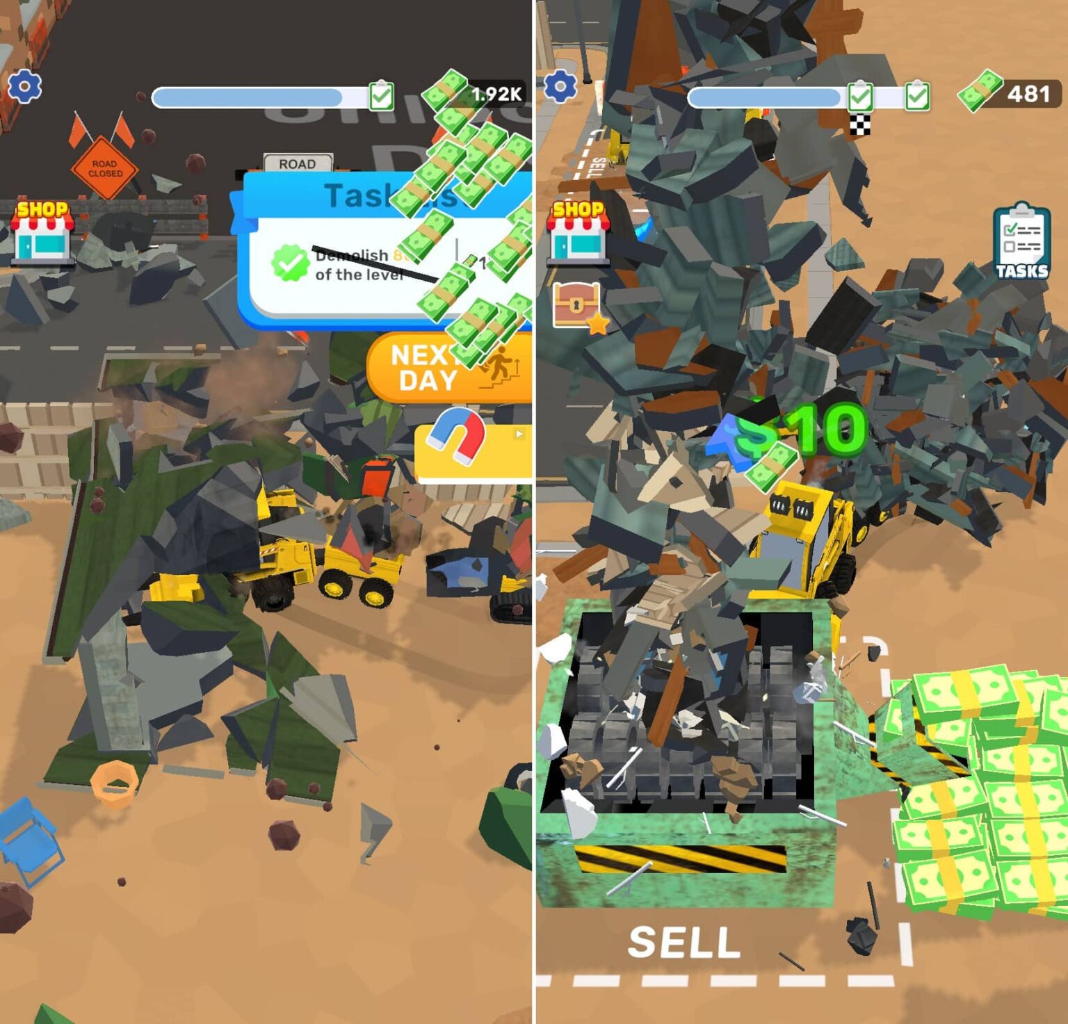 『Dozer Demolish』レビュー 全てを破壊するストレス発散カジュアルゲーム - GameFoliage
