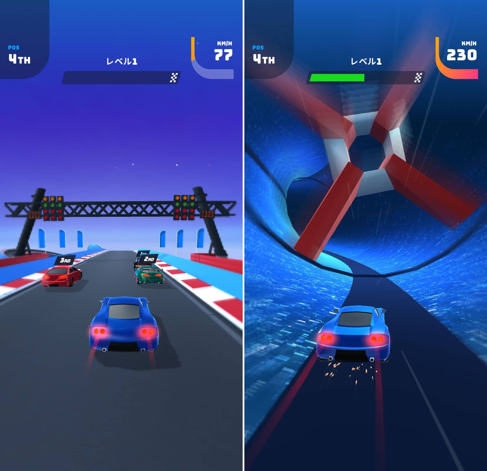 『Race Master 3D』レビュー 縦画面で楽しめるスピード感満点の3Dレースゲーム - GameFoliage